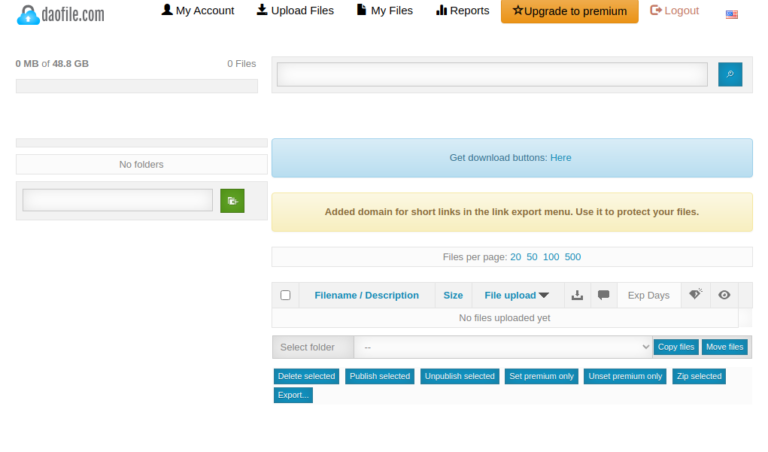 Signup – DaoFile Premium Account